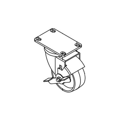 Dacor Swivel Caster With Brake - DE81-04178A– Dacor Parts