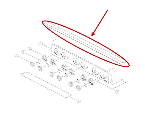 Dacor Cooktop Bullnose W/Brs Assembly - 66833SBR– Dacor Parts